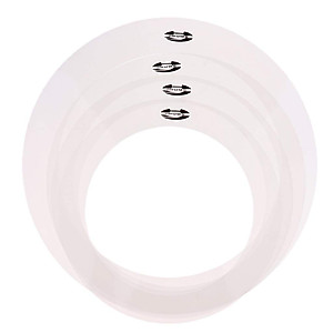 4 Pack Drum Muffler Dampening Rings Tone Control 10'' 12'' 14'' 16'' for Drum Set Accessories