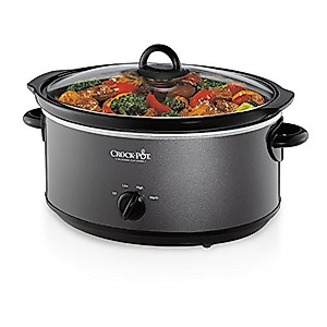 Crock-Pot 7 Quart Slower Cooker, Food Warmer, Charcoal (SCV700-KC)
