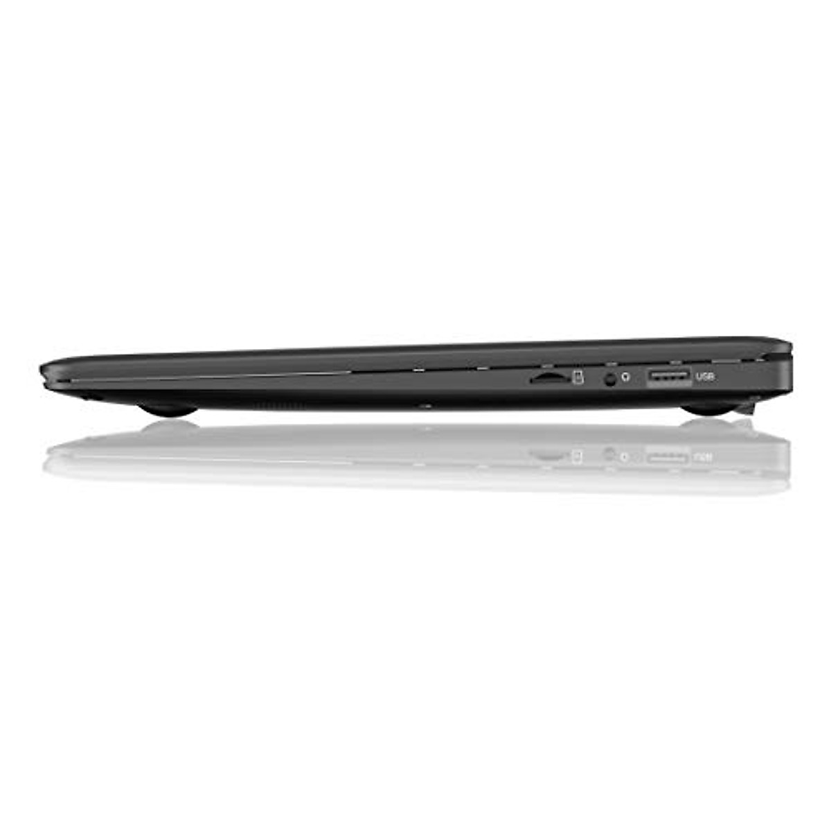 Ematic 14.1" Laptop PC with Intel Atom Quad-Core Processor, 4GB Memory, 32GB Flash Storage and Windows 10, Black (Ewt147), 14-14.99 inches