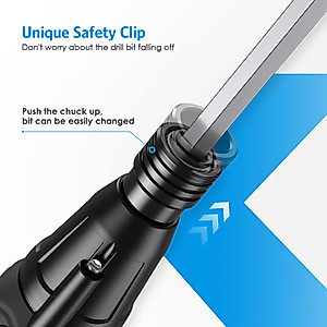 AMIR Electric Screwdriver Cordless, Rechargeable Power Screwdrivers Set, Portable Automatic Home Repair Tool Kit with LED Lights and USB Cable