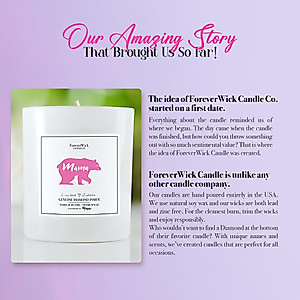 Mama Bear Surprise Candle with Diamond Inside | Foreverwick Candles | Scented Soy Candles Gifts for Women Anniversary Candle Wax | Mom Candles All-Natural Organic Soy Candle 14oz | 70h