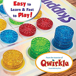 MindWare Skippity – Jump-and-Capture Board Game for 2 to 4 Players – Twist on Checkers – 100pc – Fun for Kids & Adults, Ages 5+