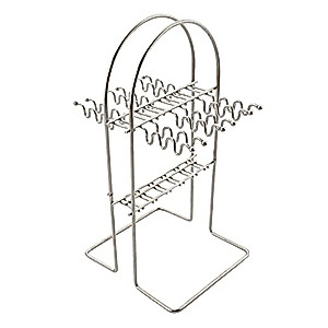JANKNG 1PCS Silver Stainless Steel Cutlery Stand ( Can Hold 24piece Flatware ), Hanging Tableware Storage Rack, Kitchen Dining Table Decoration Storage For Home Party Reataurant