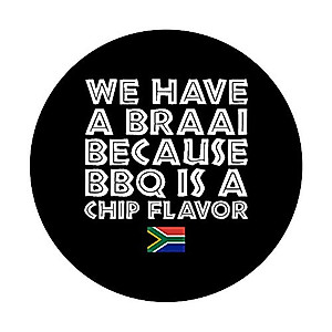 Braai South Africa Family BBQ Funny PopSockets PopGrip: Swappable Grip for Phones & Tablets