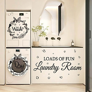 Laundry Room Wall Stickers Laundry Today Naked Tomorrow Wash Dry Bubble Quote Wall Decals Laundry Room Vinyl Wall Decal Quote Wash Dry Vinyl Laundry Stickers Quote Wall Art Stickers for Home Apartment