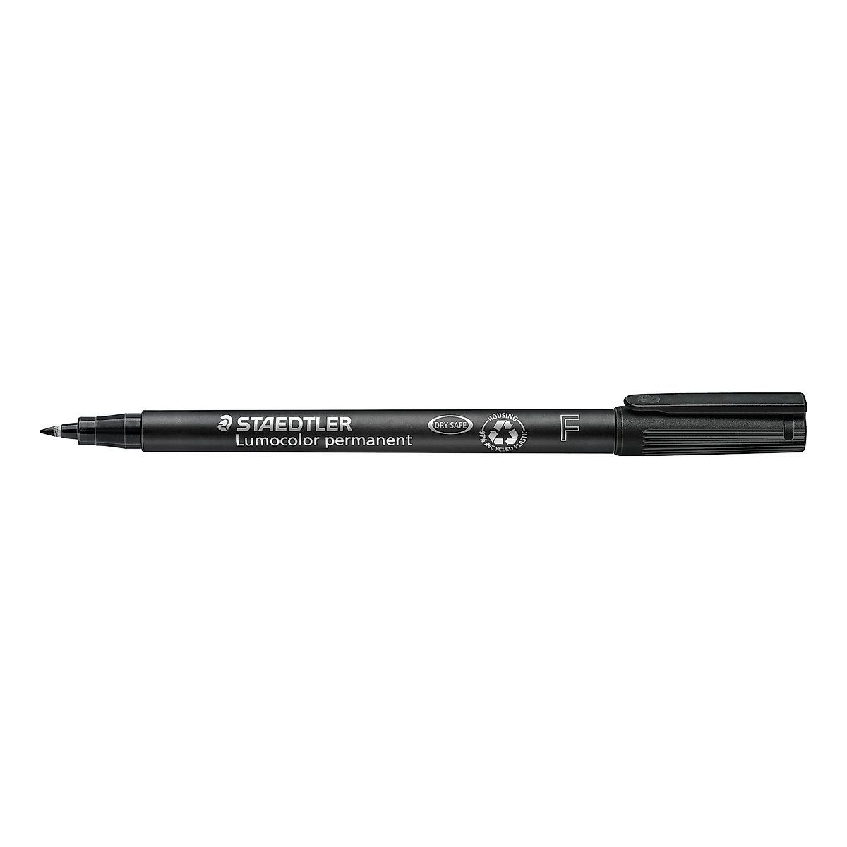 Staedtler Lumocolor Universal Pen, Fine, Felt Tip, Permanent Marker, Box of 6 Assorted Color Pens, 0.6mm 318 WP6