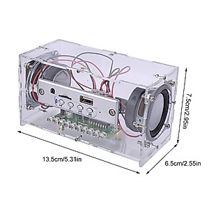 MiOYOOW DIY Bluetooth-Compatible Speaker Kit, Mini Stereo Sound Amplifier Soldering Projects with LED Flashing Light, Electronic Soldering Practice Kit for School STEM Education and Home Office Use