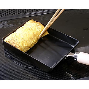 River Light Egg Pan, Iron Frying Pan, Extreme Japan, Large, Induction Compatible, Made in Japan
