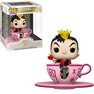 POP Walt Disney World: 50th Anniversary Queen of Hearts with Mad Tea Party Teacup Attraction Rides Vinyl