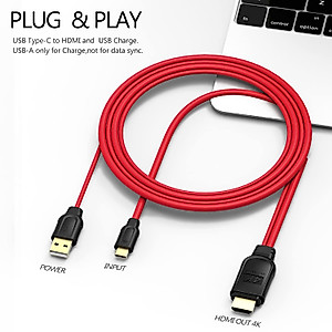 RUBU Type C to HDMI (6 Ft Cable)