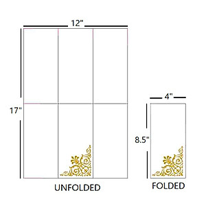 100 Bathroom Paper Hand Towels - Linen-Feel Guest Towels, Disposable Cloth Dinner Napkins, Ideal for Wedding Reception,Party Or Kitchen, White And Gold 12"x 17"