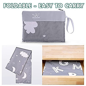 Baby Splat Mat for Under High Chair, Waterproof and Washable Splat Mat, Large Splat Mat, Portable Splash Mat and Table Cloth,43" x 43" (Dinosaur)