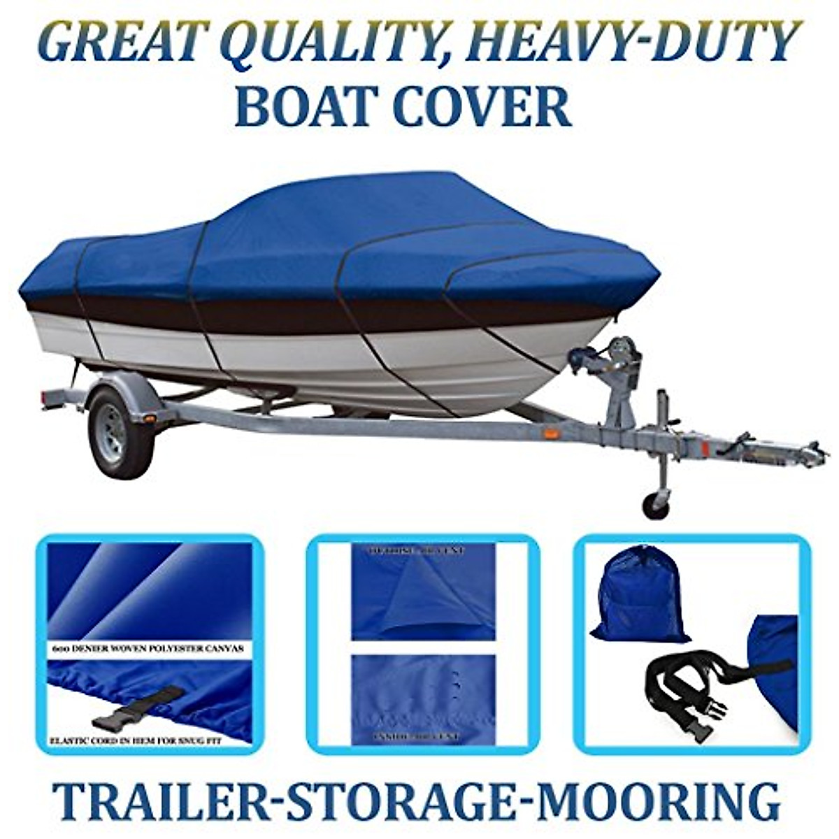 SBU Blue Boat Cover Compatible for Regal 2000 BR/ 2000 FASTRAC W/O Tower 2010, Travel Storage Mooring