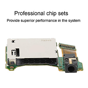 Game Cartridge Card Slot, Professional Host Reader Tray Earphone Hole Headphones Jack Port for Touch Screen line is The Version of The Two-Dimensional Code Machine