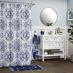 SKL Home by Saturday Knight Ltd. Kali Diamond Rug, Midnight Blue