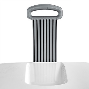 Sterilite 12228003 Ultra Wheeled Hamper, White Lid & Base w/ Plastic Handle & Wheels, 3-Pack