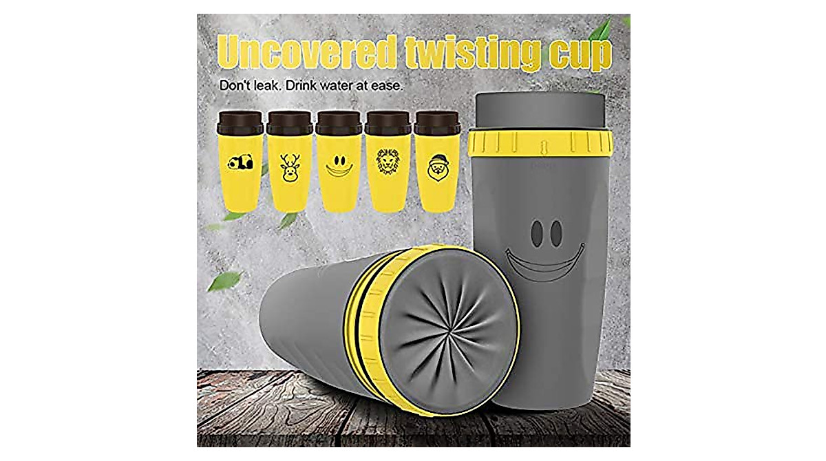 CHENGNAN Twizz Coffee Cup Aperture Mug with Straw Double Silicone TikTok Leak Proof and ...