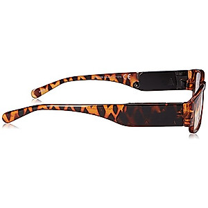 Foster Grant Lloyd Lightspecs Lighted Reading Glasses, Tortoise/Transparent, 59 mm
