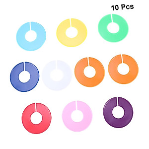 STOBAZA Size Rings for Clothing Racks 30 Pcs Market Size Store Clothing Size Circle Clothes Size Dividers Clothing Size