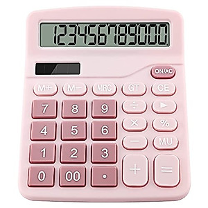 Ellieea Desk Calculator Large Display Pink
