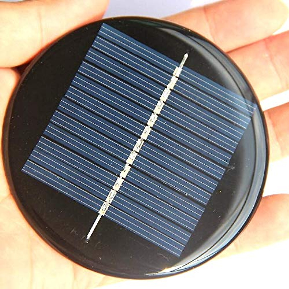 NUZAMAS Set of 6 Pieces 6V 80mm Micro Mini Solar Panel Cells for Solar Power Energy, DIY Home, Garden Light, Science Projects - Toys - Battery Charger