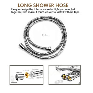 Ruimou Hand Held Bidet Shower Set,Bathroom Bidet Sprayer for Toilet,Handheld Toilet Bidet Shower Sprayer Stainless Steel Hose,Combo in Washroom