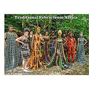 6 Random Fat Quarter Bundle/African Fabric/ 6 Quarter Pieces WB240