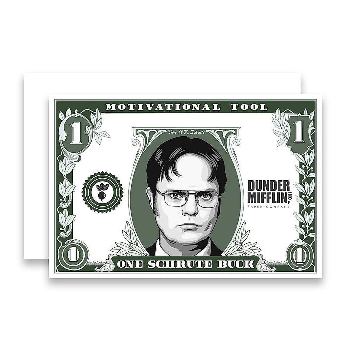 Dwight Schrute Inspired “Schrute Bucks” Card Pack of 5