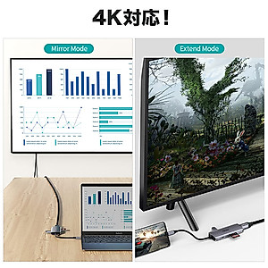 Medik MCH-A051-GY 7 in 1 Multi-Port Hub USB Type-C HDMI 4K USB 3.0 PD Support SD Card Reader Max 100W Converter Adapter MacBook Surface MCH-A051-GY Dark Gray