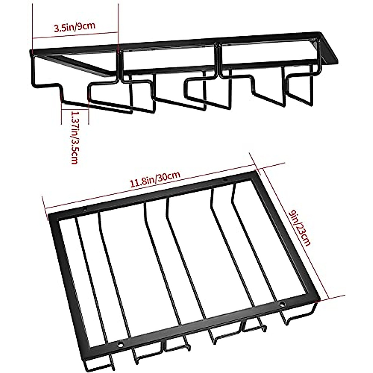 Household Wine Glass Rack, Wine Cabinet Goblet Rack, Wine Glass Rack, Wine Rack Hanging Rack - 3 Slots