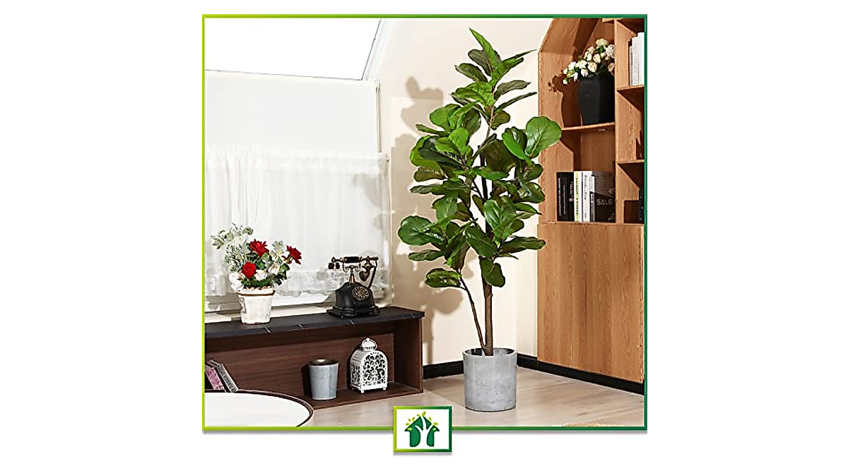 CROSOFMI 65 Inch Artificial Fiddle Leaf Fig Tree