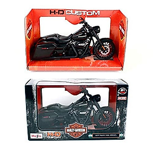 Maisto 2017 Harley Davidson King Road Special Black Motorcycle Model 1/12 32336 Toy