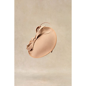 BABEYOND Derby Hats for Women – Kentucky Fascinators Tea Party Hats Headband Felt Large Fascinator for Wedding Camel