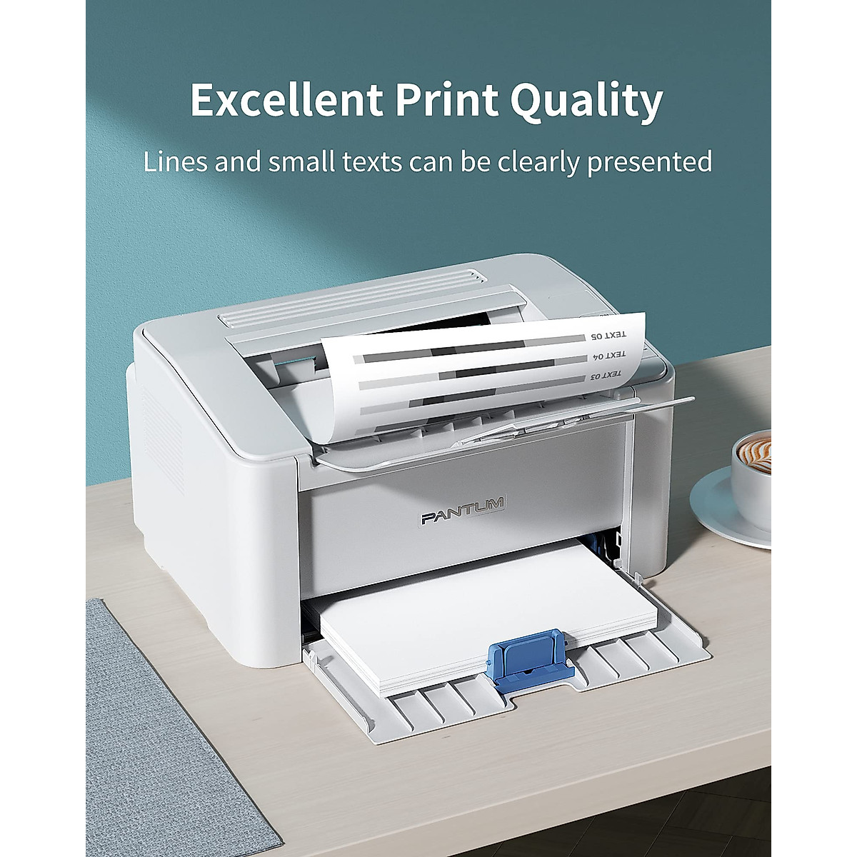 Pantum Wireless Small Laser Printer Black and White Monochrome Laser Printer for Home Use with Mobile Printing and School Student, P2502W with PB-211 Toner