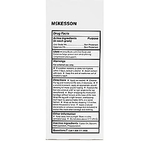 McKesson Unna Boot with Zinc Oxide and Calamine, Non-Sterile, 4 in x 10 yd, 1 Roll, 12 Packs, 12 Total