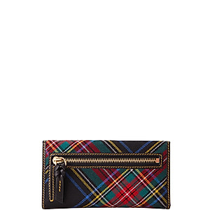 Dooney & Bourke Handbag, Tartan Continental Clutch - Black