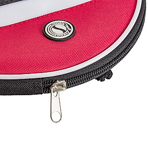 STIGA Table Tennis Racket Cover - Protects 1-2 Ping Pong Paddles, Red