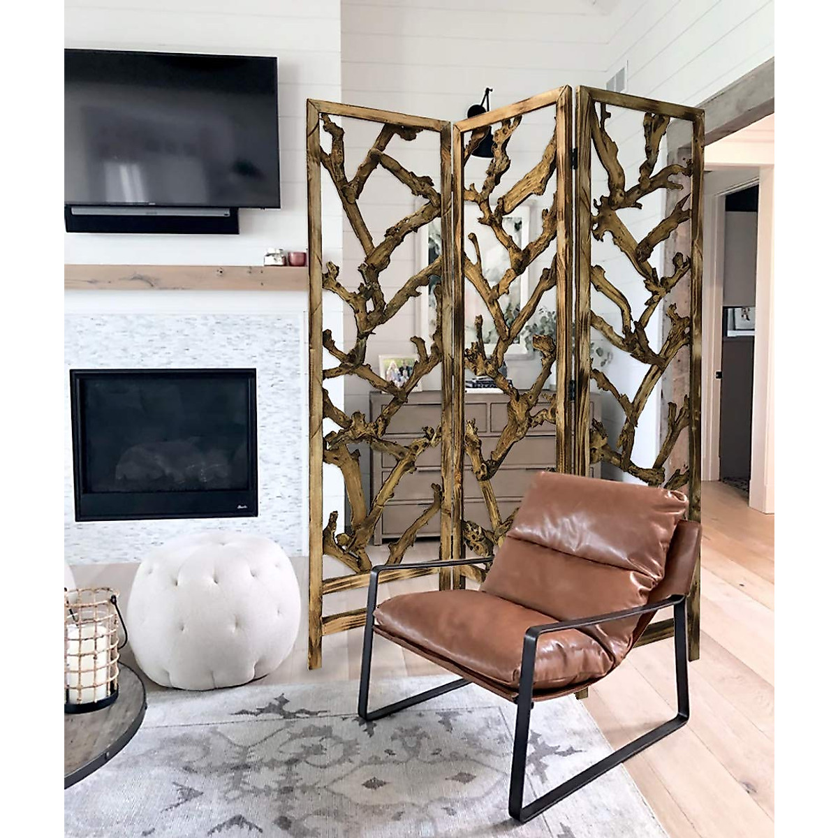 Screen Gems Room Divider, Brown