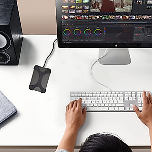 T-SIDAKE 4 Pieces of 2.5 Inch Silicone Hard Drive Protective Case, Shock Proof and Drop Proof Elasticity to Protect Your Device Safety, Suitable for 2.5 Inch Mobile Hard Drives