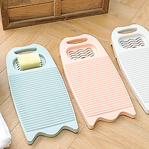 Khakho Plastic Mini Washboard Rectangle Washing Clothes Board Hand Washing Clothes and Small Delicate Articles