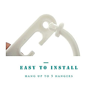 Sisnails 6 Pack White Magic Hangers Space Saving Hangers for Closet Organizer， Plastic Clothes Hangers ，Multifunctional Closet Storage Hangers, Essential Hangers for Dormitories and Home