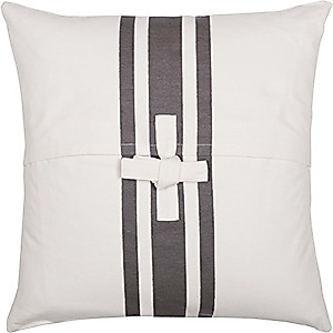 Piper Classics Silo Hill Charcoal Stripe Pillow Cover 18x18