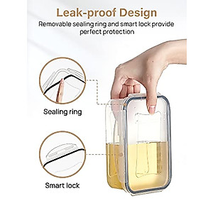 Kootek Food Storage Containers 21 Pack with Lids, Kitchen Airtight Meal Prep Container Reusable Pantry Organization and Storage Plastic Lunch Box Leak Proof Microwavable Dishwasher Safe