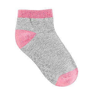 Simple Joys by Carter's Baby 12-Pack Socks, Pink/Grey/White, 4-5T
