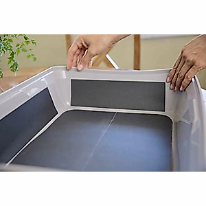 Kitty Cure Litter Box Emery Board and Manicure Strips, Scratch Liner for Litter Box, Nail File for Cats