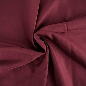 Efavormart Rectangle Tablecloth, 90"x132" Stain & Wrinkle Resistant Washable Table Cloth, Oblong Decorative Polyester Fabric Table Cover for Dining, Party, Wedding & Baby Shower- Burgundy