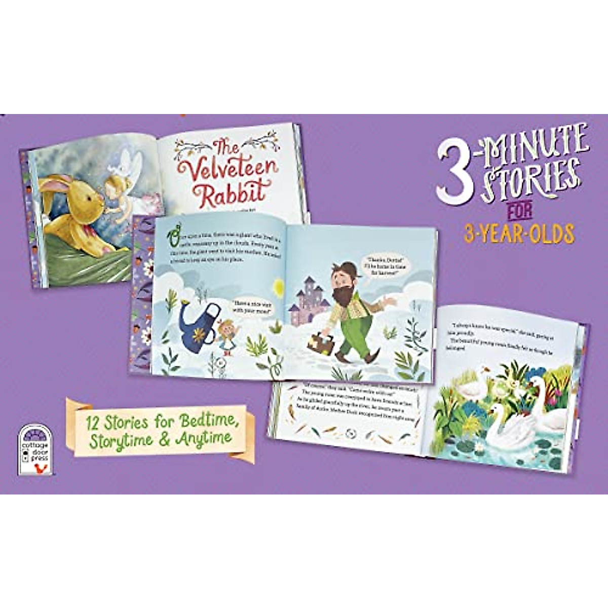 3-Minute Stories for 3-Year-Olds Read-Aloud Treasury, Ages 3-6
