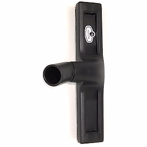 MP Maresh Products Vacuum Brush Attachment Compatible with Central Vac - Horse Hair Bristles for Thorough Cleaning, Bare Floor or Wall Brush, Replacement Part for Central Vac - 12" with Wheels (Black)