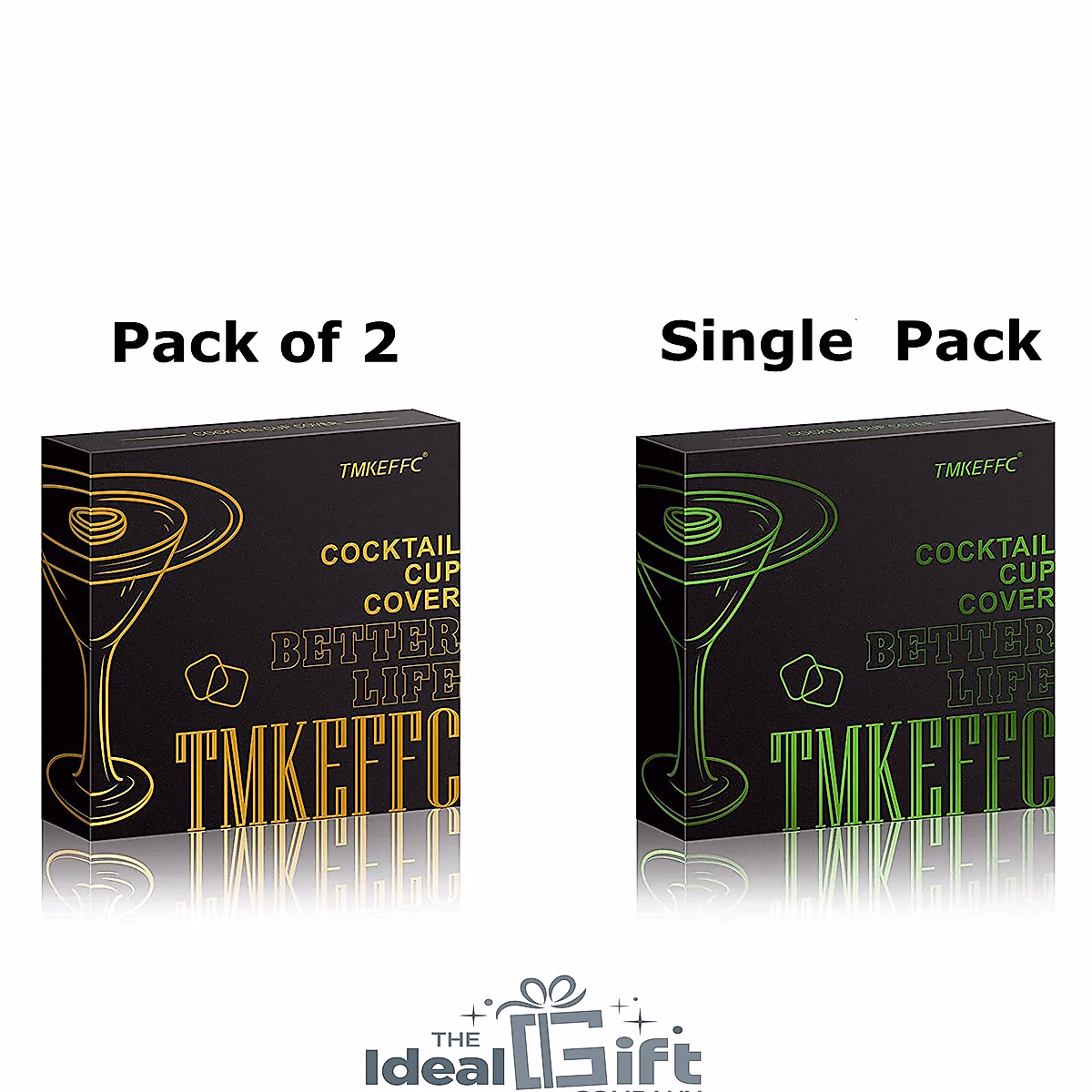 TMKEFFC Smoking Gun Cup Covers Pack of 2, Lids for Cocktail Drinks Handy Smoke Infuser Accessories, for Wine-Cups Goblet Glasses Tumblers Mugs Bowls Diameter Below 4.7"