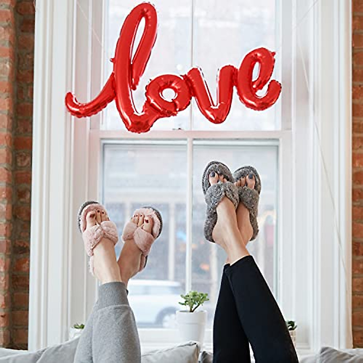 Dearfoams womens Marie Furry Thong Slipper, Dusty Pink, Large US